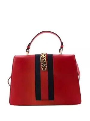 Gucci Sylvie Top Handle Medium Satchel - Red