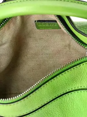Loewe Puzzle Leather Mini Crossbody Bag - Green