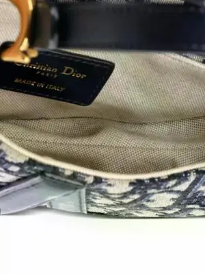 Dior Saddle Handbag Oblique Canvas Mini - Blue