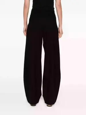 OPEN YY Volume Tuck Trousers - Black