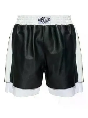Moschino Leather Shorts