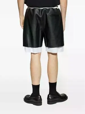 Moschino Leather Shorts