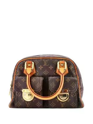 LOUIS VUITTON Manhattan Handbag Monogram Canvas Pm Satchel