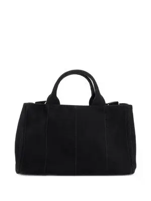 Prada Canapa Convertible Canvas Medium Tote Bag