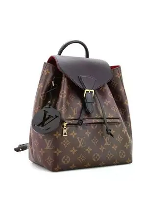 LOUIS VUITTON Montsouris Pm Backpack Monogram Canvas And Leather - Brown