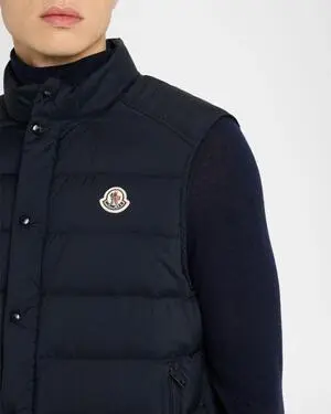 Moncler Barthe Down Vest - Navy