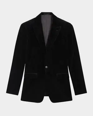 Theory Chambers Velvet Sport Coat - Black