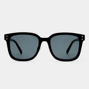 Le Specs Le Domino Square Sunglasses - Black