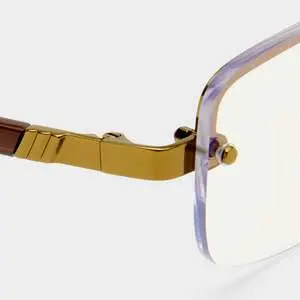 Le Specs Enigmatic Half Rim Sunglasses