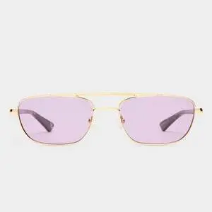 Le Specs Le Mimi Sunglasses - Gold Violet
