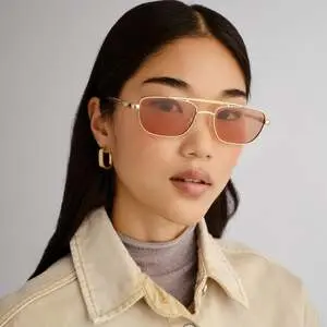 Le Specs Le Mimi Aviator Sunglasses - Gold