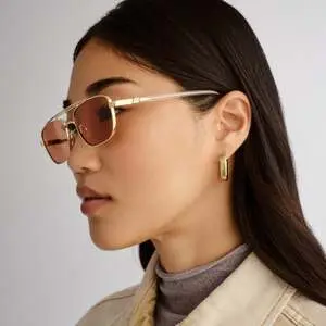 Le Specs Le Mimi Aviator Sunglasses - Gold