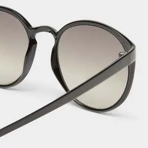 Le Specs Swizzle Round Sunglasses - Black