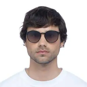 Le Specs Swizzle Round Sunglasses - Black