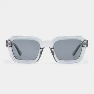 Le Specs Impossible Rectangle Sunglasses - Pewter