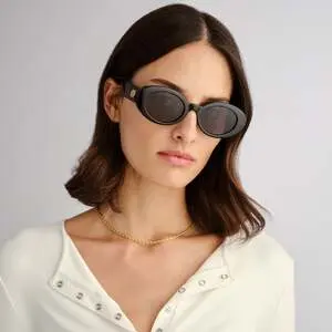 Le Specs Nouveau Vie Oval Sunglasses