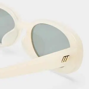 Le Specs Outta Love Oval Sunglasses - Milk