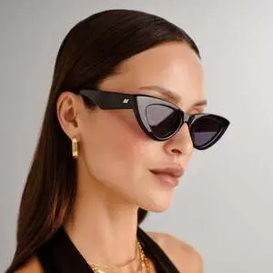 Le Specs Hypnosis Cat-eye Sunglasses - Black