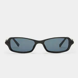 Le Specs Bamboozler Rectangle Sunglasses - Black