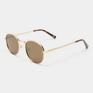 Le Specs Lost Legacy Mono Polarized Sunglasses - Gold Brown