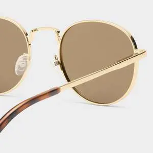 Le Specs Lost Legacy Mono Polarized Sunglasses - Gold Brown
