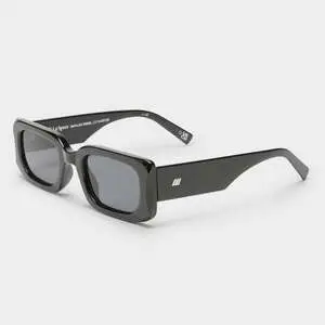Le Specs Rippled Rebel Rectangle Sunglasses