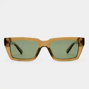 Le Specs Nocturnal Habit Polarized D-frame Sunglasses - Umber
