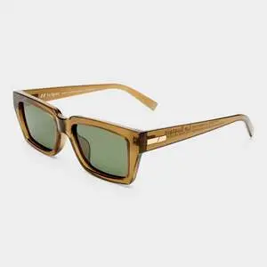 Le Specs Nocturnal Habit Polarized D-frame Sunglasses - Umber