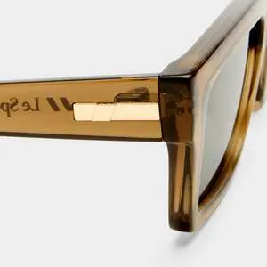 Le Specs Nocturnal Habit Polarized D-frame Sunglasses - Umber