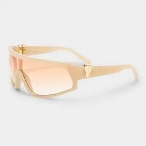 Le Specs Calm Chaos Shield Sunglasses - Barley