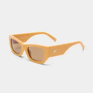 Le Specs Beachcomber Square Frame Sunglasses - Wheat