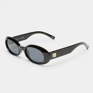 Le Specs Work It! Oval Sunglasses - Black