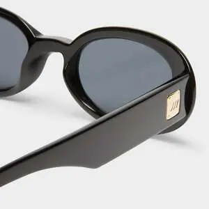 Le Specs Work It! Oval Sunglasses - Black