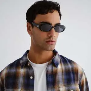 Le Specs Work It! Oval Sunglasses - Black