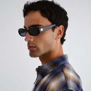 Le Specs Work It! Oval Sunglasses - Black