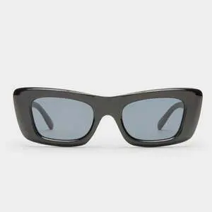 Le Specs Dopamine Rectangle Sunglasses - Black