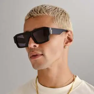 Le Specs Polygraph D-frame Sunglasses