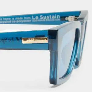 Le Specs Nocturnal Habit D-frame Sunglasses - Midnight