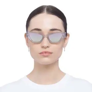 Le Specs Charade Sunglasses - Matte Translucent