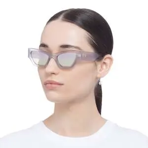 Le Specs Charade Sunglasses - Matte Translucent