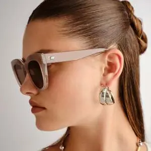 Le Specs Air Heart Sunglasses - Tan
