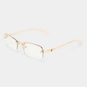 Le Specs Enigmatic Semi-rimless Sunglasses - Gold