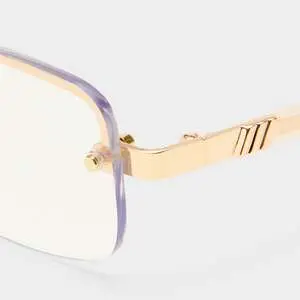 Le Specs Enigmatic Semi-rimless Sunglasses - Gold