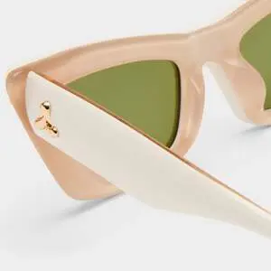 Le Specs Lucia Cat-eye Sunglasses - Ecru