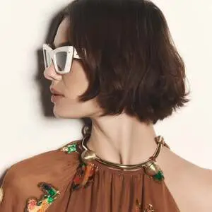 Le Specs Lucia Cat-eye Sunglasses - Ecru