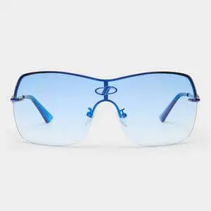 Le Specs Parallel Universe Sunglasses - Blue Chrome