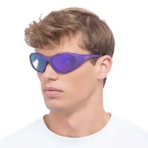 Le Specs Dotcom Sunglasses - Matte Violet