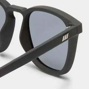 Le Specs No Biggie Polarized Sunglasses - Black Rubber