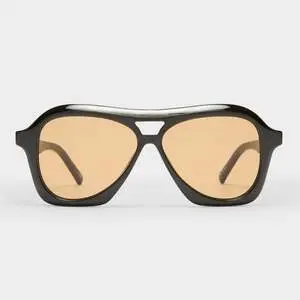 Le Specs Drizzle Aviator Sunglasses - Black-light Brown