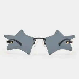 Le Specs Twinkle Rimless Sunglasses - Black
